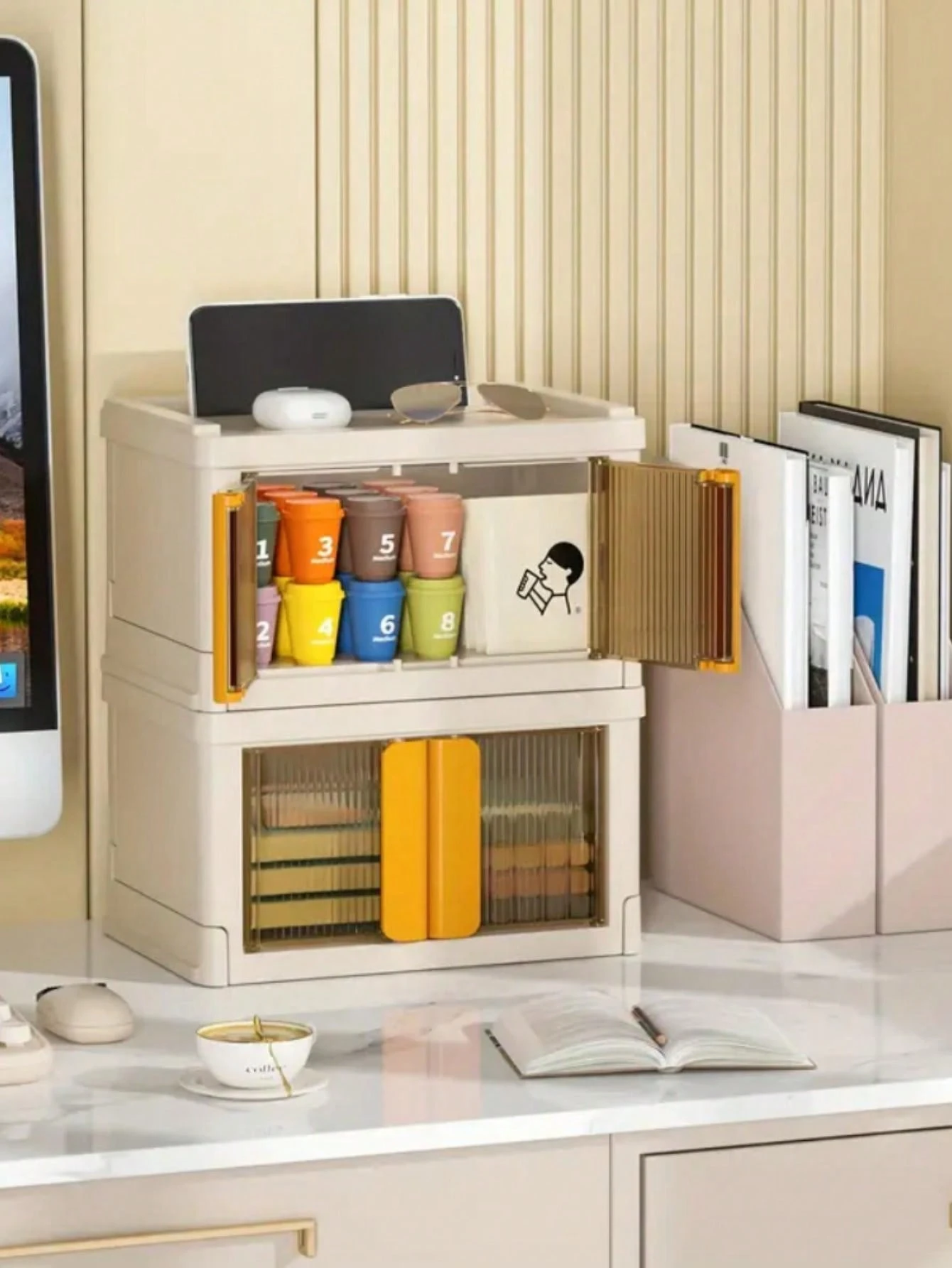1pc Desk Storage Box Organize Your Home, Office, Or Bedroom With This ...