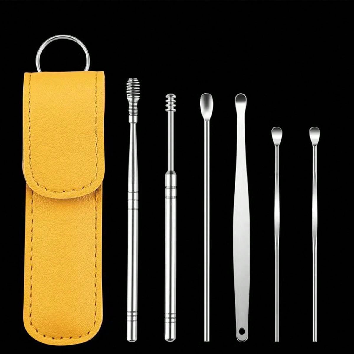 Earwax Removal Tool Set With Ear Spoon And Flashlight, Safe Ear Pick ...