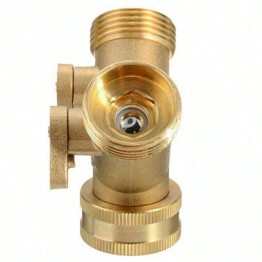 Brass Manifold 3/4" Tap Splitter Double-Way Washing Machine Hose ...