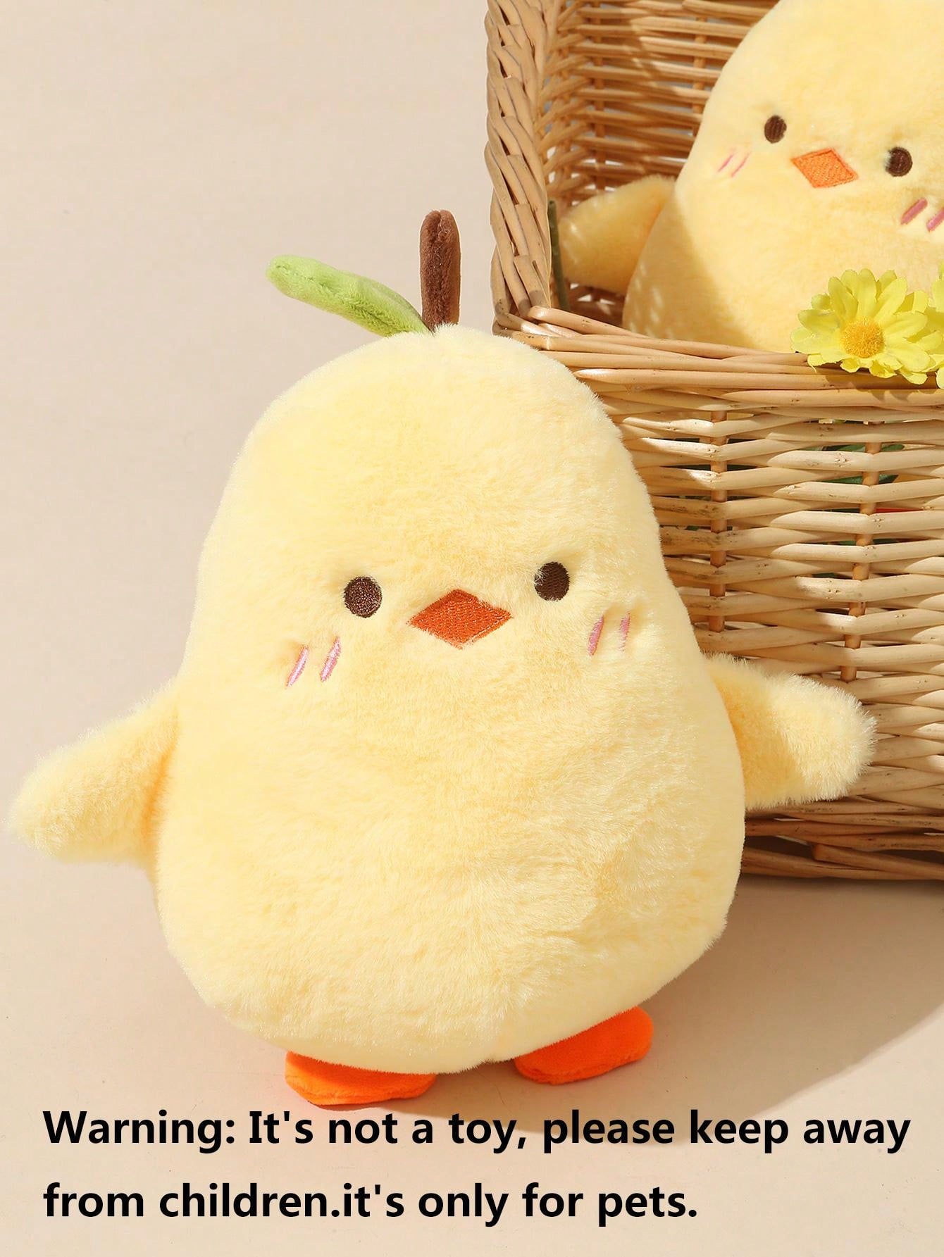 1pc Chicken Design Random Color Pet Plush Toy For Dog And Cat For ...