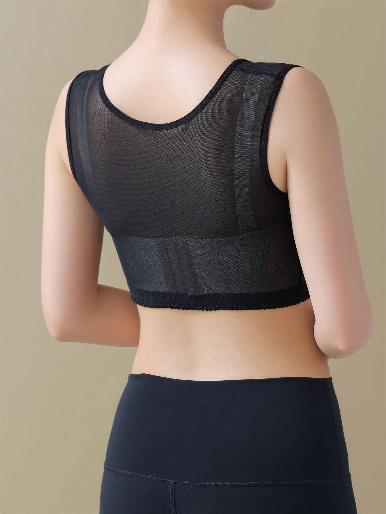 1pc Black Push-Up Body Shaper Bra Band Shapewear Waist Trainer Corset ...