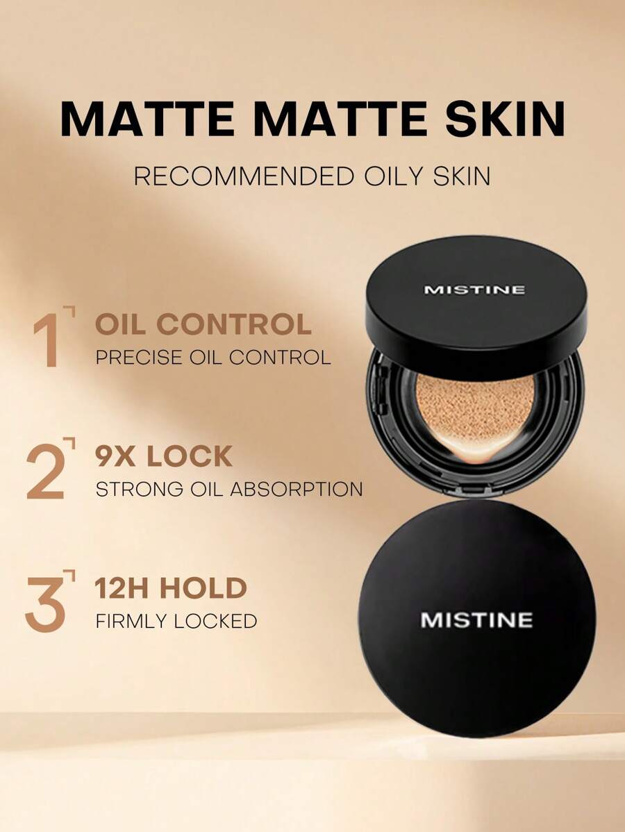 MISTINE Magic Air Cushion Foundation 4g Velvet Matte Finish Full ...