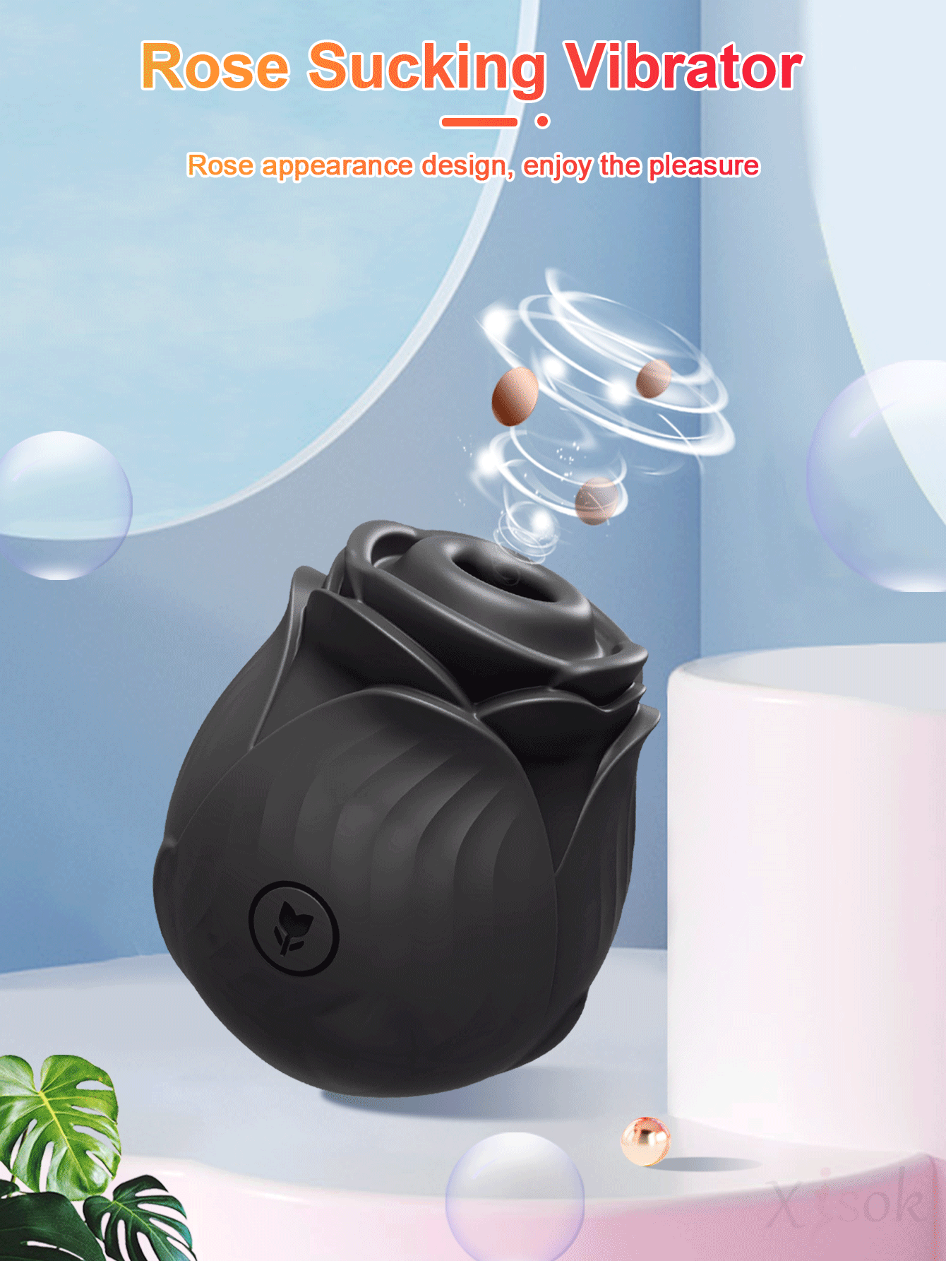 Rose Design Vibrator For Women Strong 10 Sucking Modes Silicone Clit