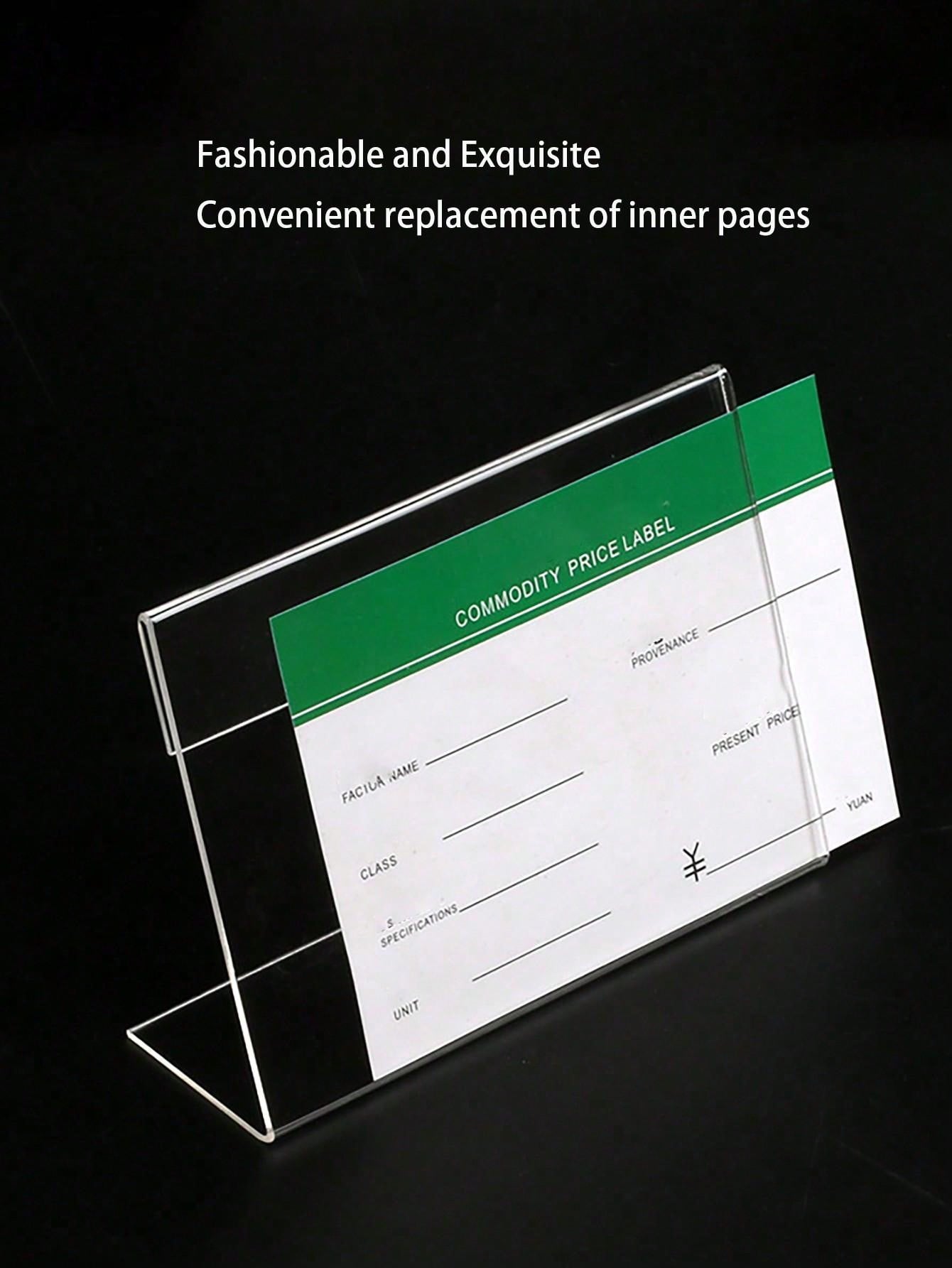 Acryl Displayrek , Bureaublad Weergave Product Tags , L-vormig Acryl ...