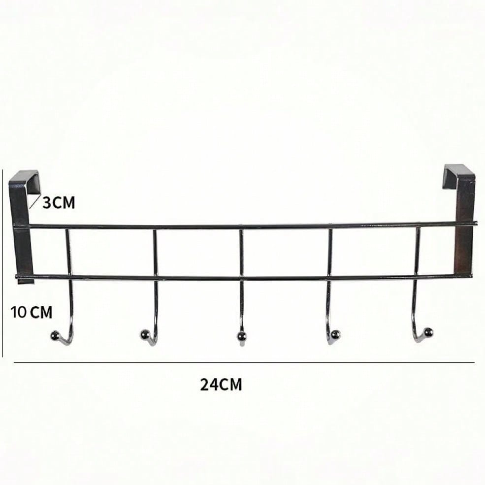 Stainless Steel Over Door Hook Organizer For Kitchen Cabinet | SHEIN UK