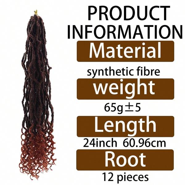 Goddess's Soft Locs Crochet Hair 1Pack 24inch NU Artificial Locs Hook ...