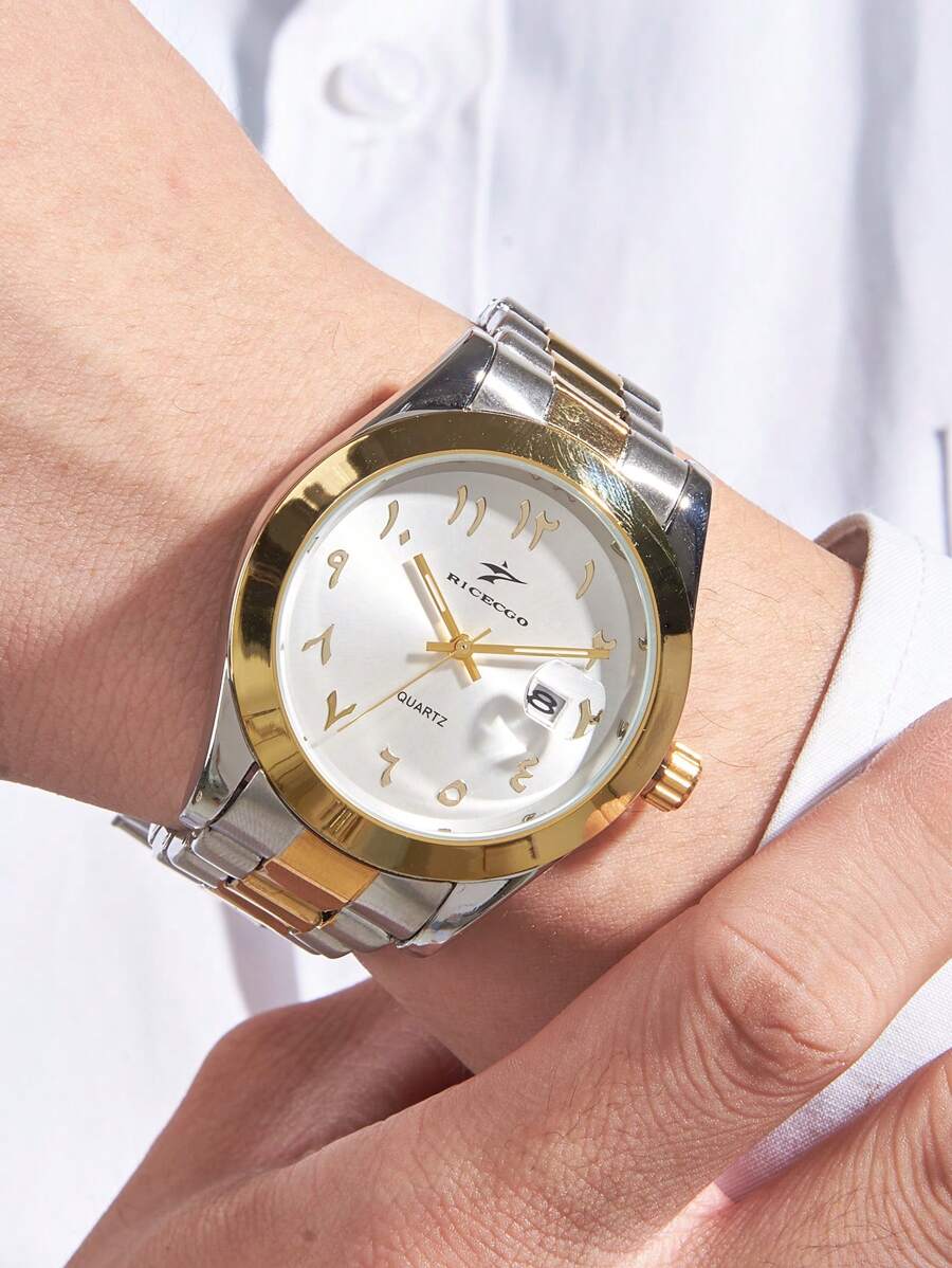 RICECGO 1pc Men's Classic Quartz Wristwatch, Suitable For Daily Wear ...