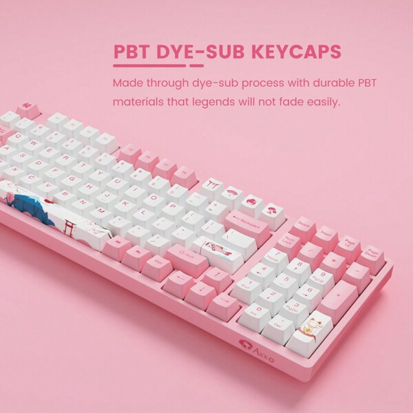 Akko World Tour-Tokyo R1 3098 1800 Compact Mechanical Keyboard, 98-Key ...