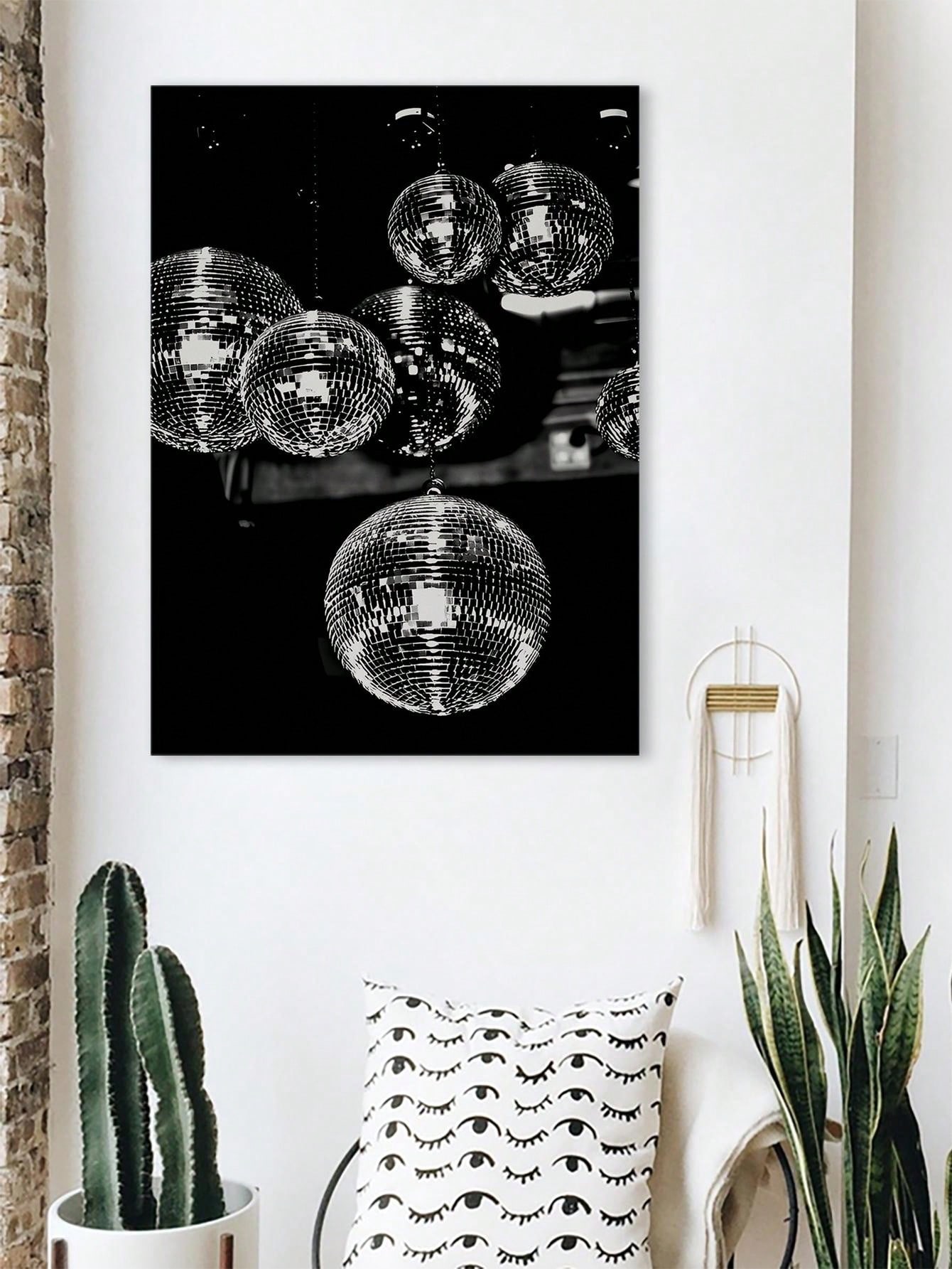 1pc, Party Canvas Decoration, Funny Disco Wall Art, Idea Gift, Disco ...