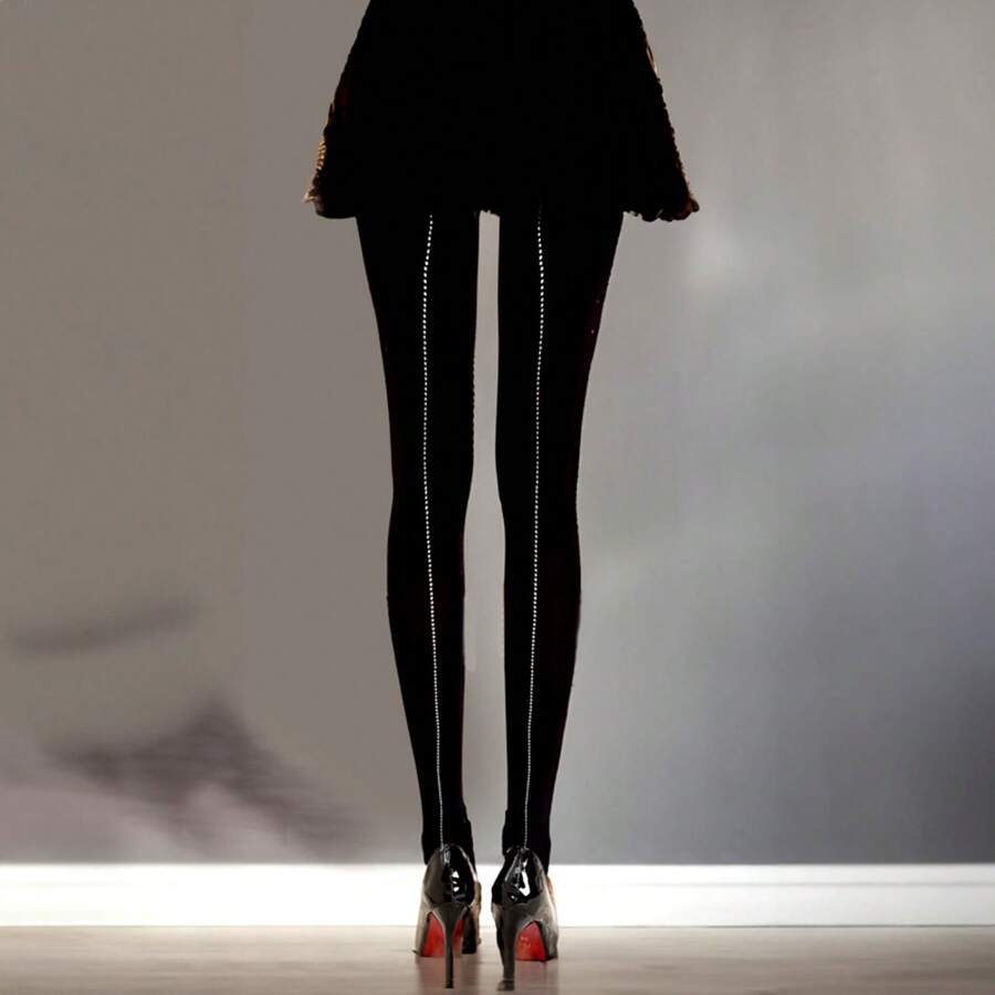 120d Vertical Drain Pantyhose | SHEIN USA