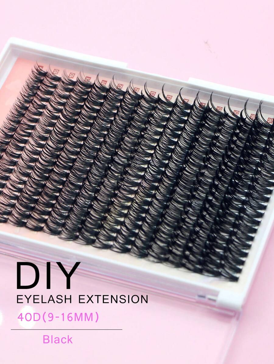 DIY Eyelash Extensions 320 Clusters 9-16mm Manga Lashes Volume ...