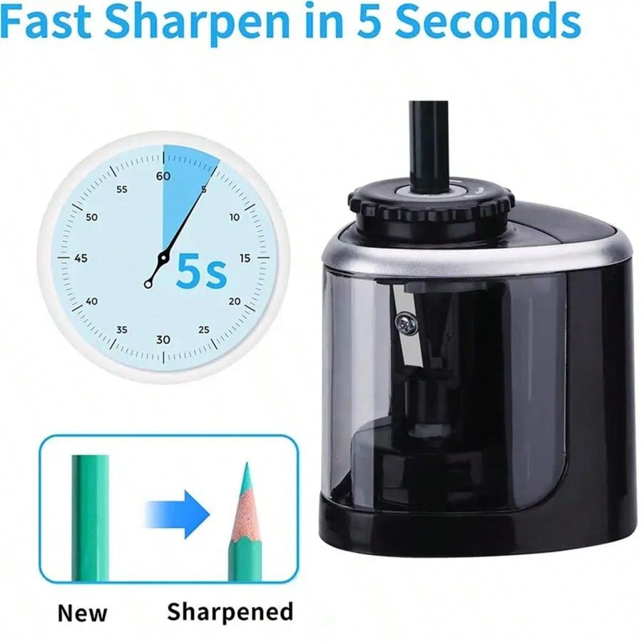 Portable Pencil Sharpener Electric Manual 2 In 1 Automatic Pencil ...