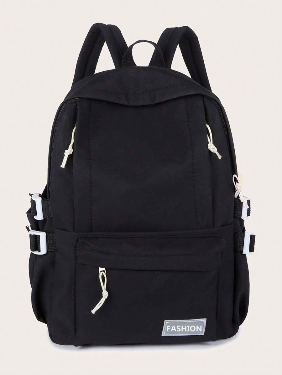 Malist Versatile Solid Color Campus Backpack For Women, Multiple ...