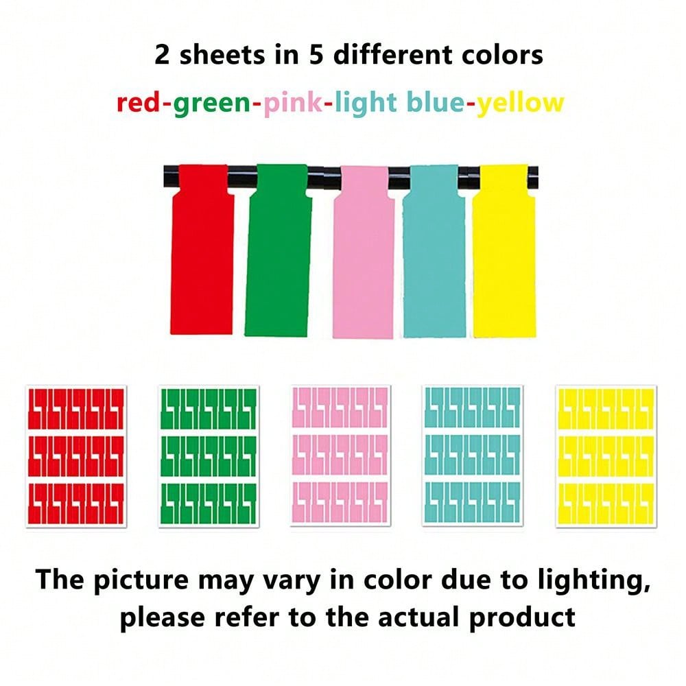 10sheets A4 Cable Label Sticker Waterproof Network PC UTP Wire Cable ...