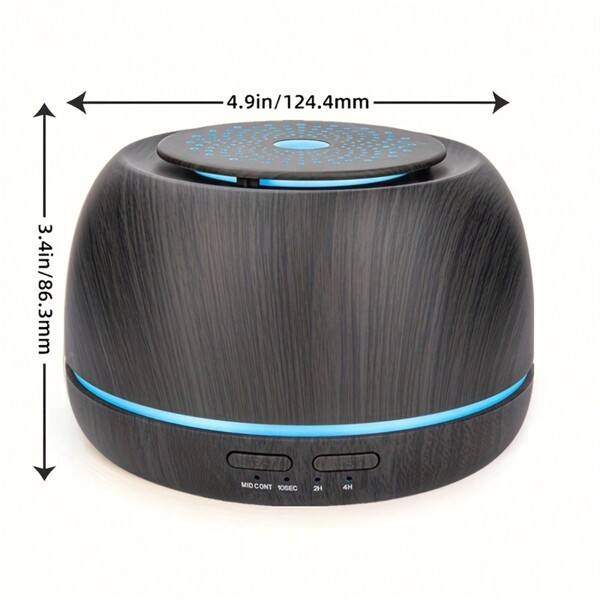 1pc Usb 300ml Wood Grain Aroma Diffuser Mini Remote Control Ultrasonic ...