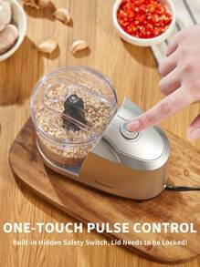 Reemix 1.5-Cup One-Touch Electric Food Chopper, 100W Mini Food ...