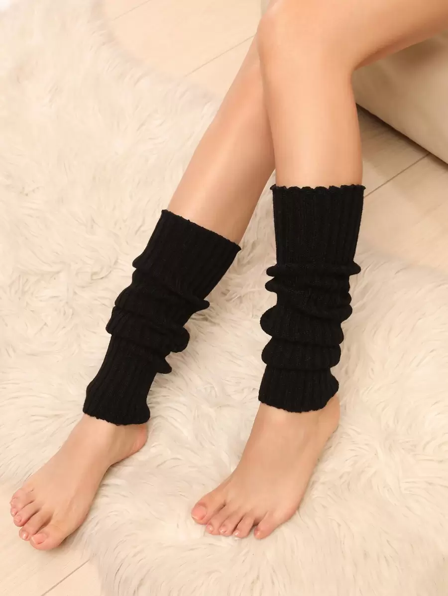1 Pair Warm Foot Shoes Jk Uniform Puff Leg Warmers Fashionable Korean ...