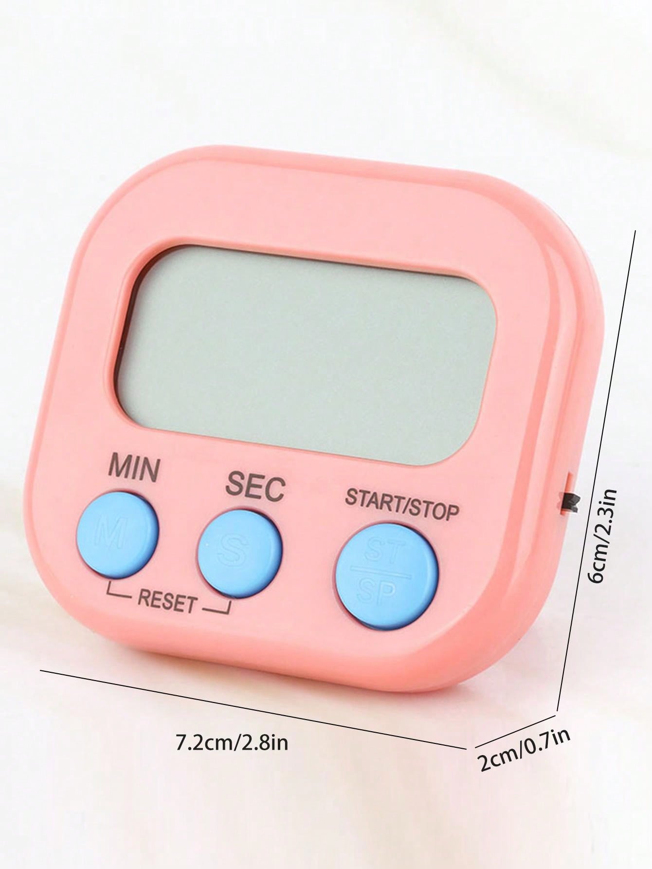 1pc Pink Magnetic Electronic Timer | SHEIN ASIA