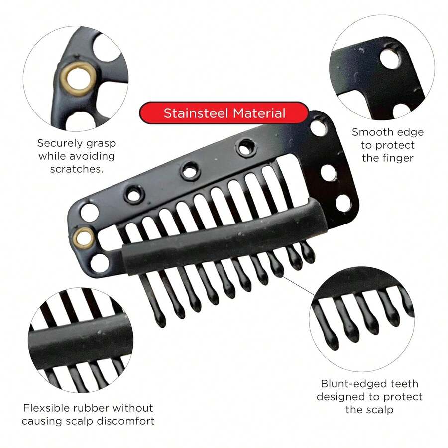 40pcs U-Shaped Metal Hair Clips, Suitable For Weave Diy, Clip Comb ...