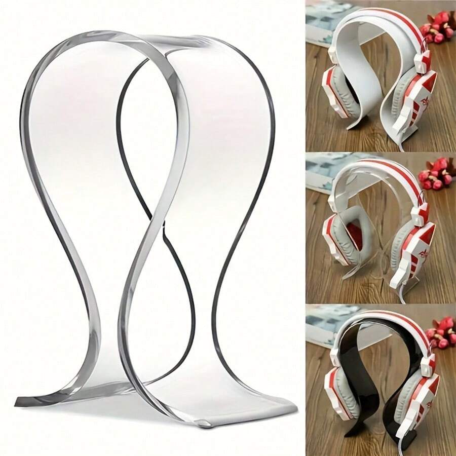 1pc Transparent Headphone Stand, For Over-Ear Headphones, Gaming ...