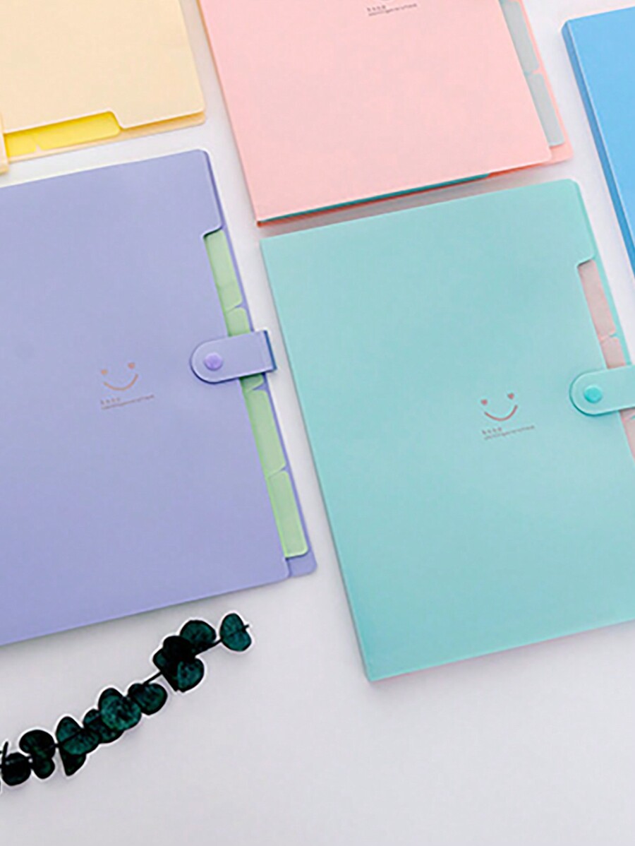 Students' Multi-layered File Folder With Korean Style Face Design, A4 ...