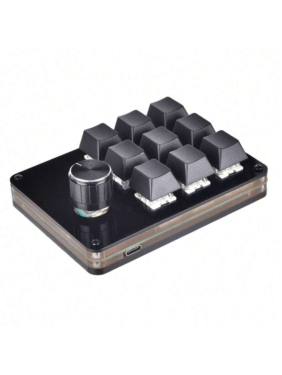 9 Keys 1 Knob Customizable Office/ Gaming Keyboard With Copy And Paste ...