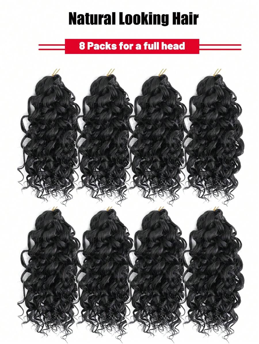 10 Inch GoGo Curl Crochet Hair Deep Wave Ocean Wave Crochet Braids Hair ...