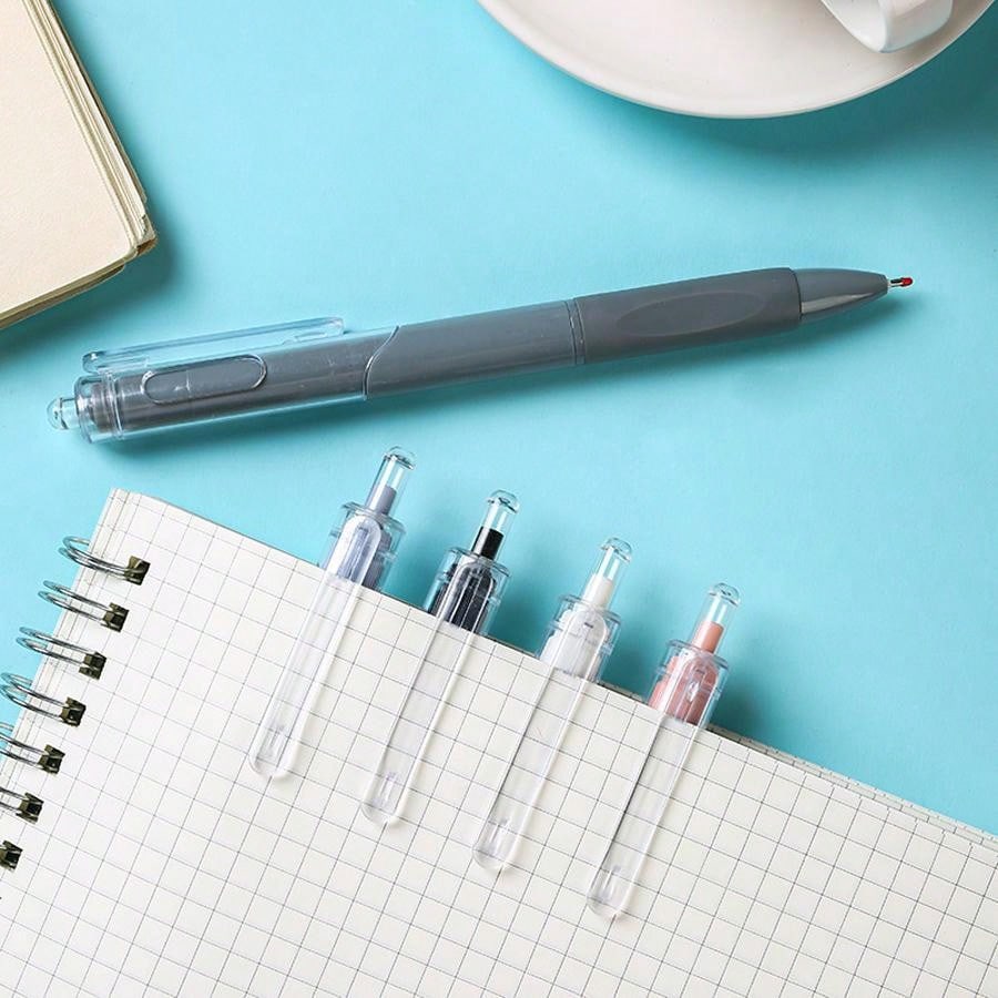 10 White pens,Press neutral pen, Black ink, Morandi Color, Everyday ...