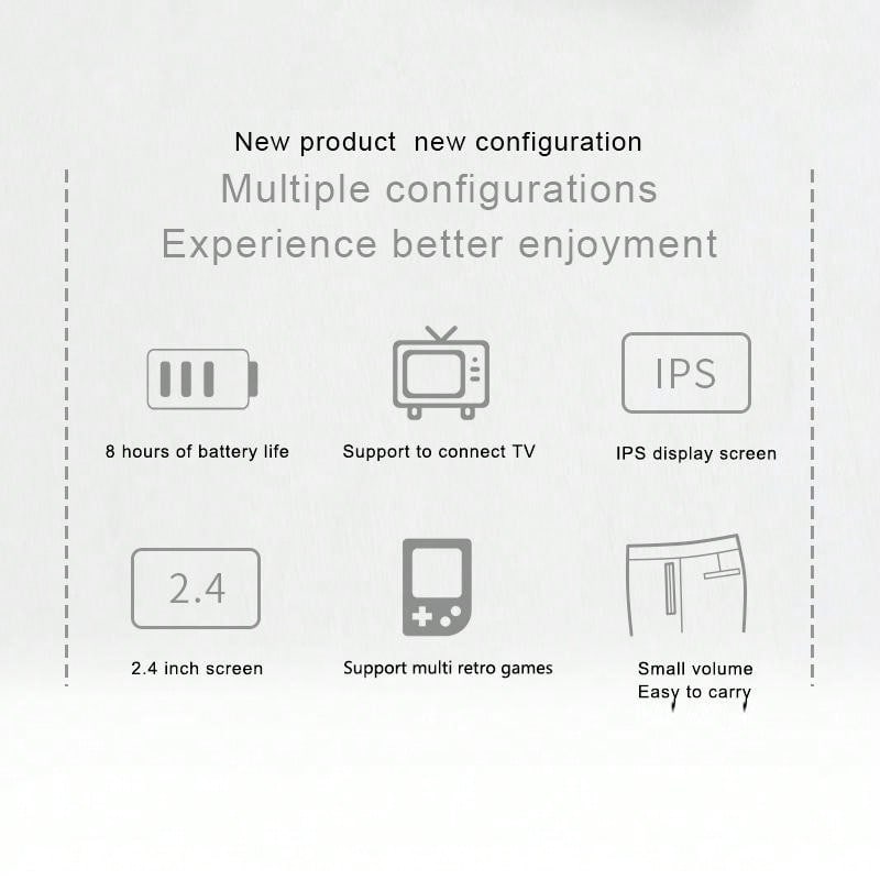 8-bit Handheld Portable Gaming Console With 300+ Classic Retro Games ...