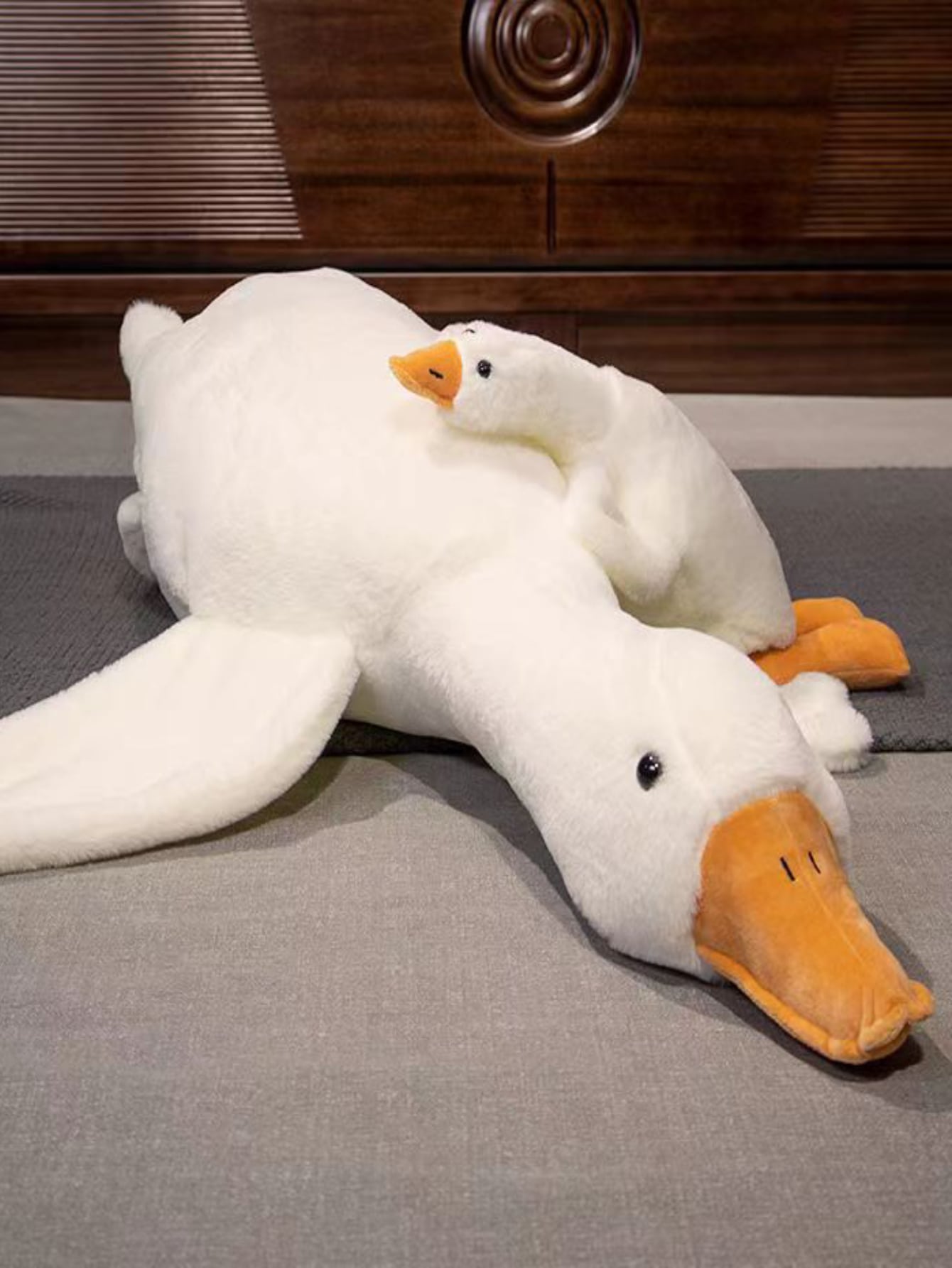 Goose Plush Stuffed Animal Cute Duck Plush Toy, Goose Plush Soft Swan ...