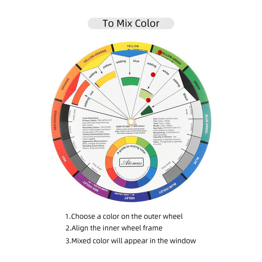 ATOMUS 1pc Tattoo Color Wheel Tattoos Stencil | SHEIN South Africa
