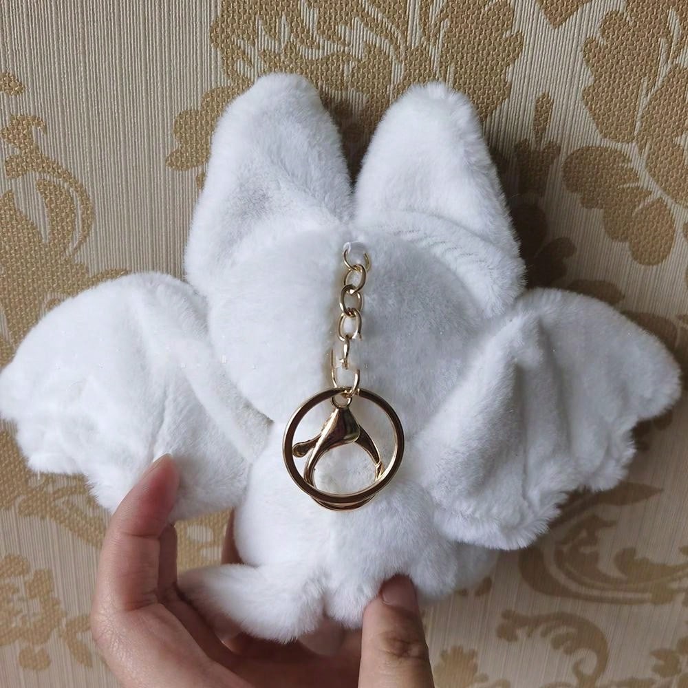 1pc 15cm/6inch Bat Bunny Plush Keychain, Cute Rabbit Doll Decoration ...