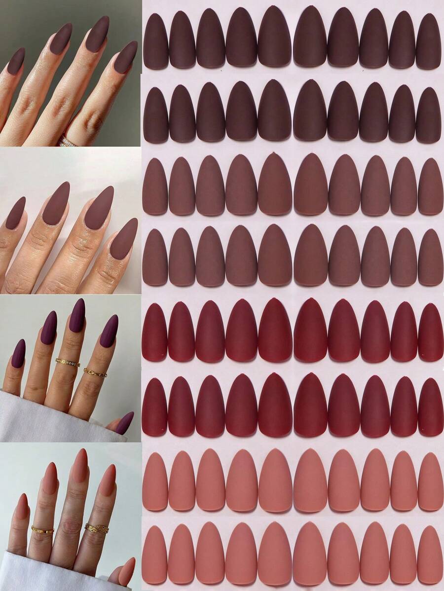 96Pieces (4Autumn And Winter Colors) Matte Solid Color Re-Usable ...