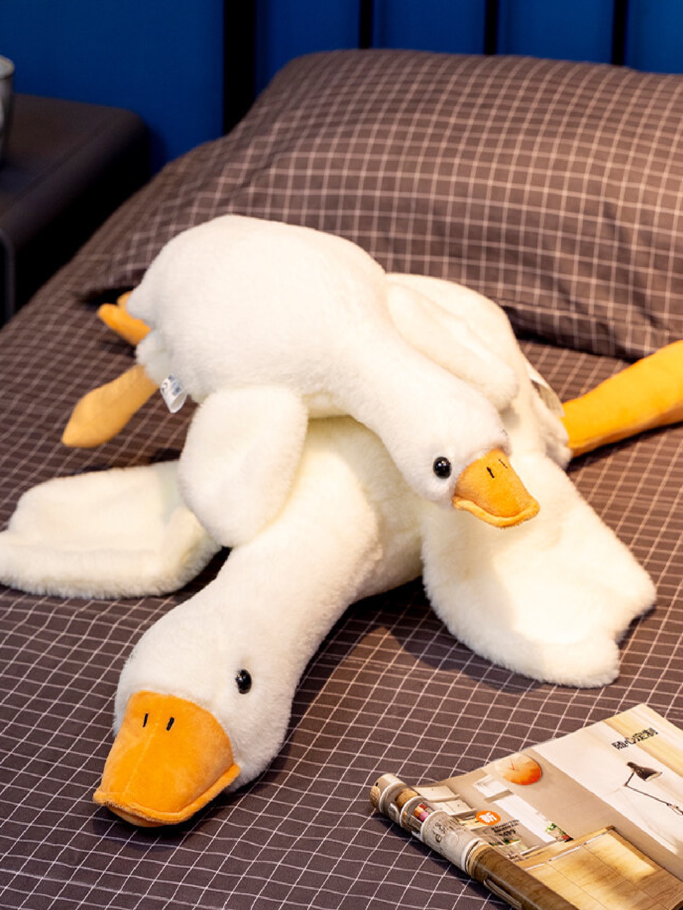 Goose Plush Stuffed Animal Cute Duck Plush Toy, Goose Plush Soft Swan ...