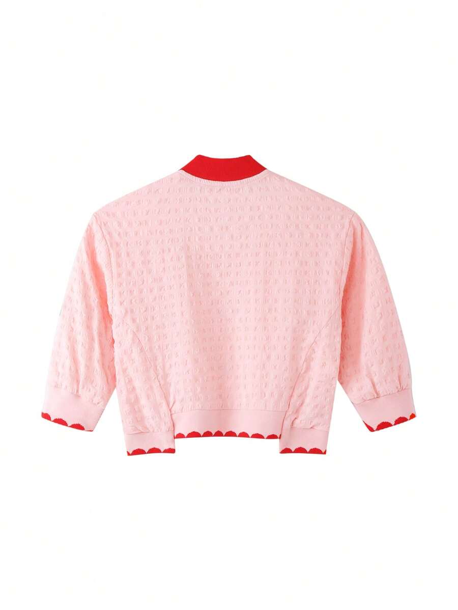 Annil Girls' Fashion Double Layer Short Jacket Coat Pink for Sale ...