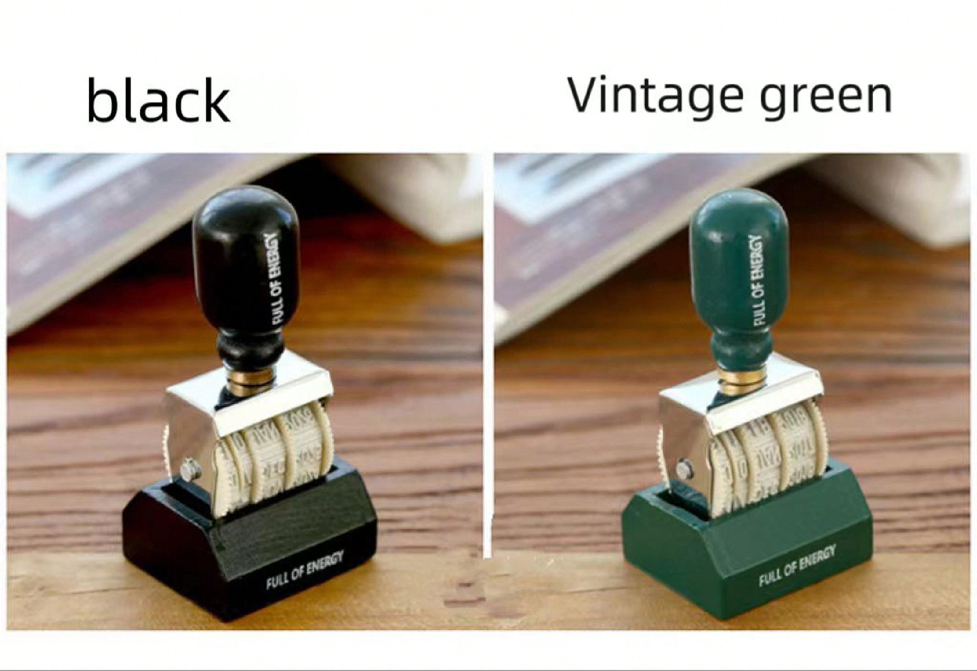 Diy Roller Stamp Tool With Vintage Date & Postage Stamp Design For ...