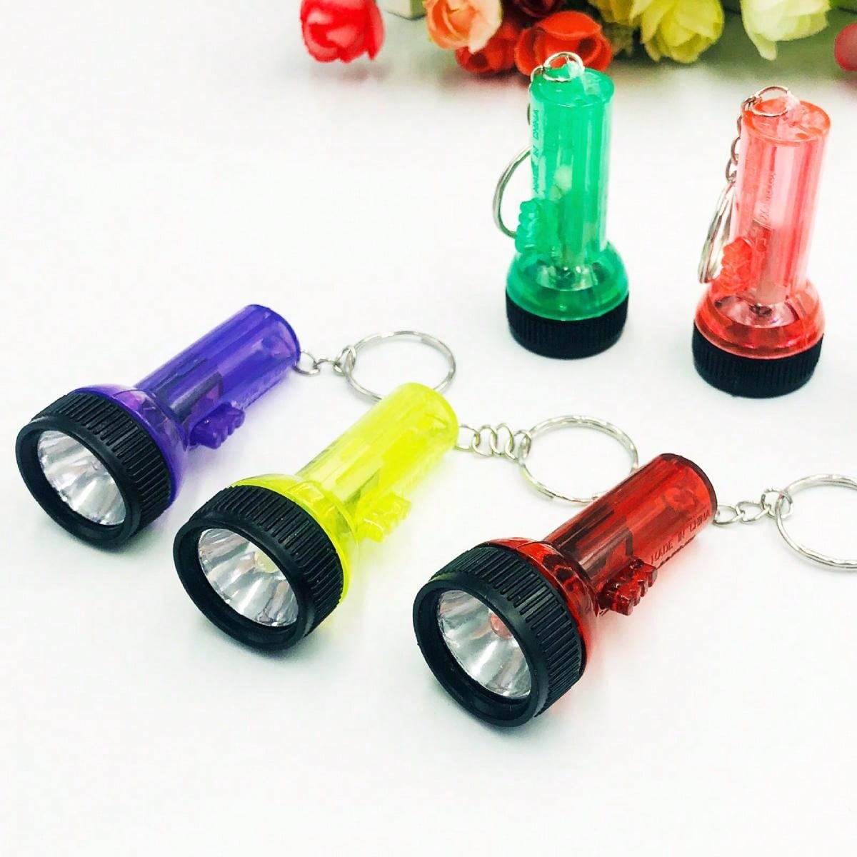 Cute Mini Flashlight Keychain, Mini Led Torch,Plastic Flashlight ...