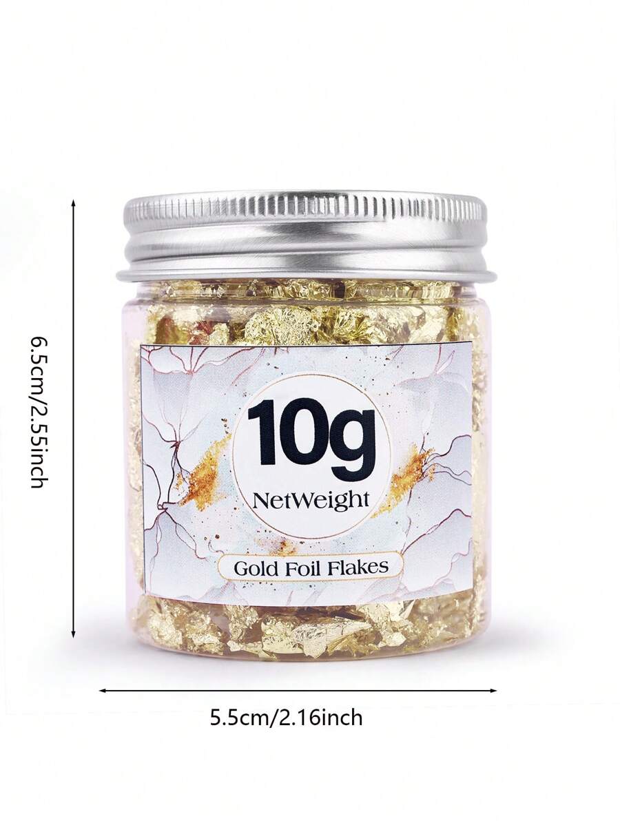 10g/Bottle Gold Foil Flakes For DIY Resin Silicone Molds, Candle Making ...