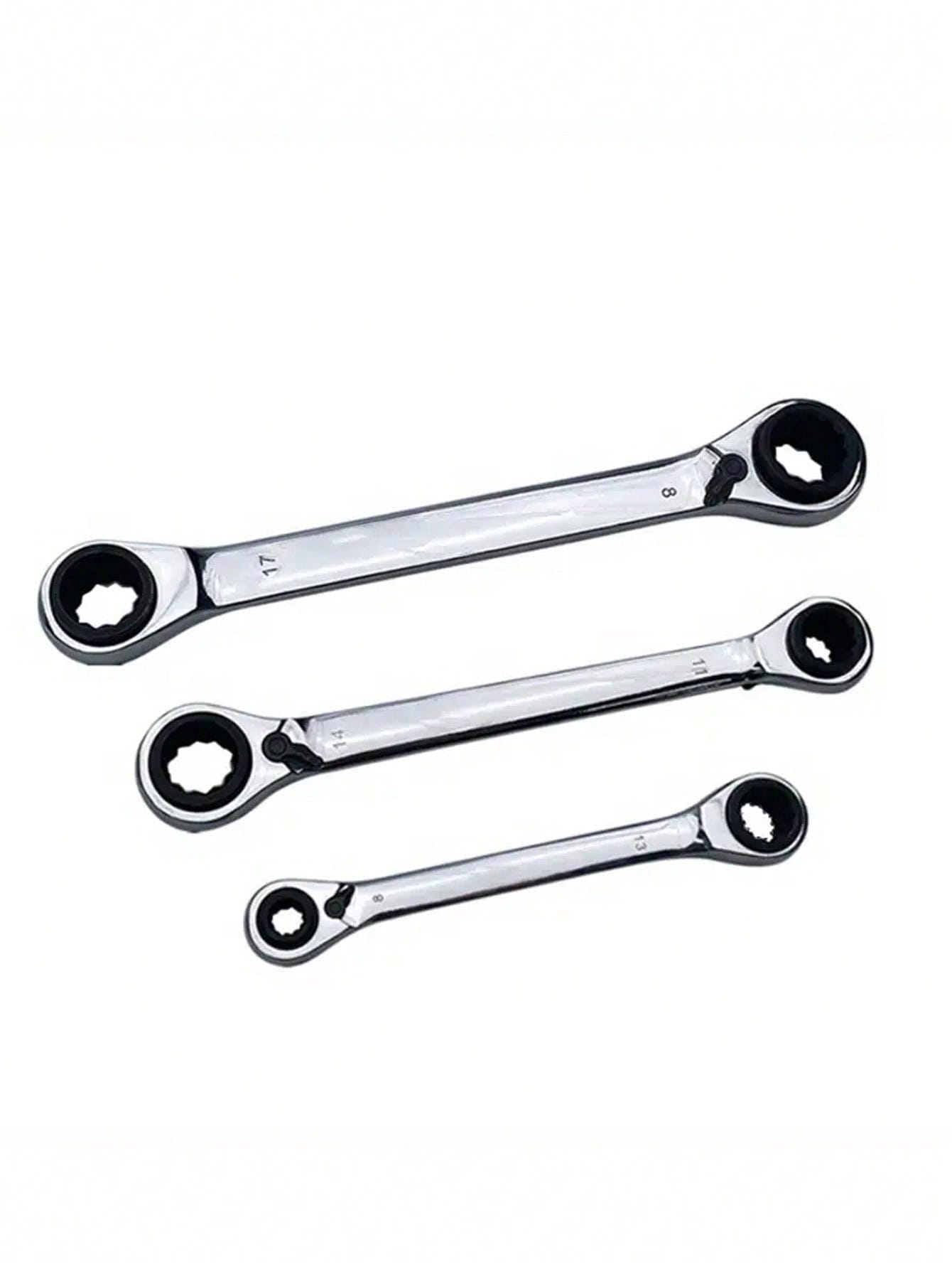 Double Head Reversible Ratchet Wrench Set Plum Quick Ratchet Wrench ...