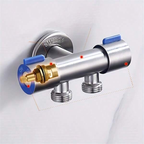 Faucet External Water Splitter One In Two Out Three Way Dual Control ...