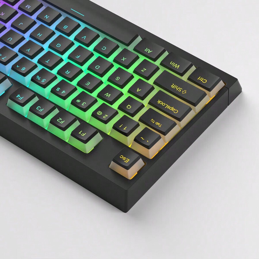 MageGee MageGee 130 Keys Black Pudding Keycaps, PBT Keycaps Set Custom ...