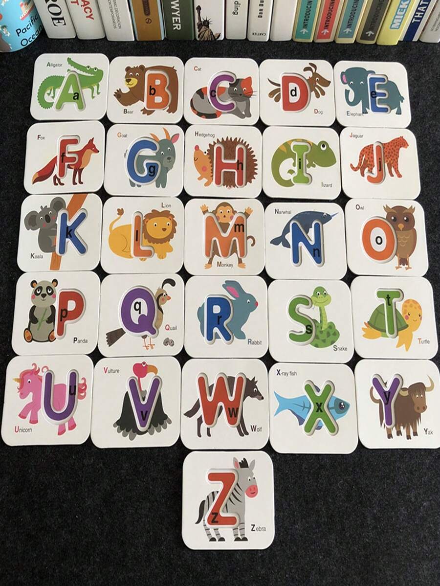 [Learning Alphabet And Numbers]Alphabet Matching Flashcards Set ...