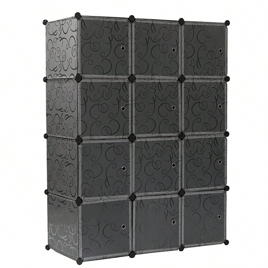 Cube Storage 12-Cube Closet Organizer Storage Shelves Cubes Organizer ...