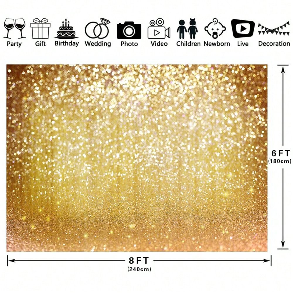 One Piece Vinyl Photography Backdrop Gold Grain Spot Fantasy Fantastic ...