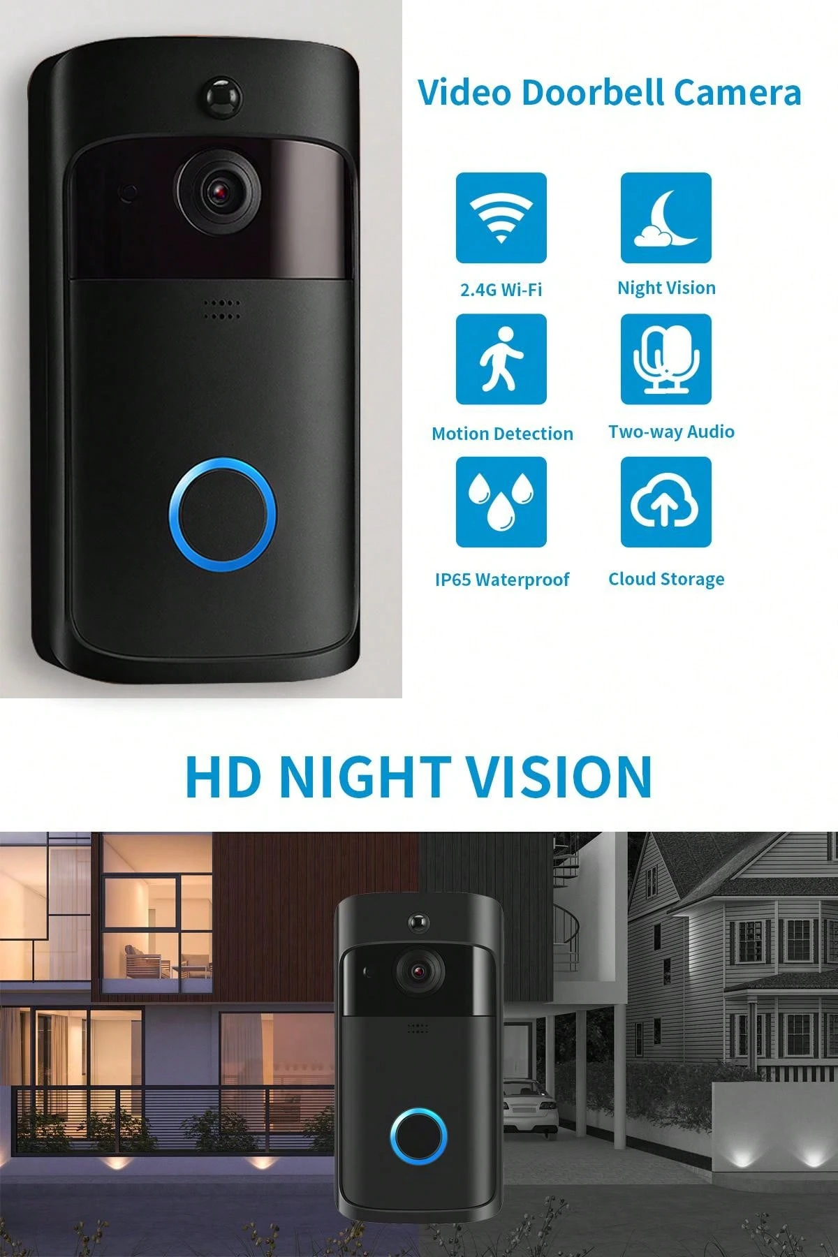 Video portero inteligente, intercomunicador de audio bidireccional ...