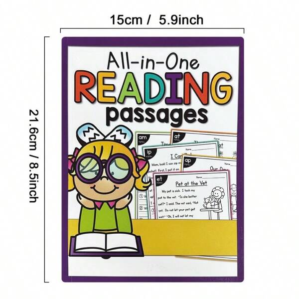 English Reading Passages Exercise Practice Workbook Book Fors Kids ...