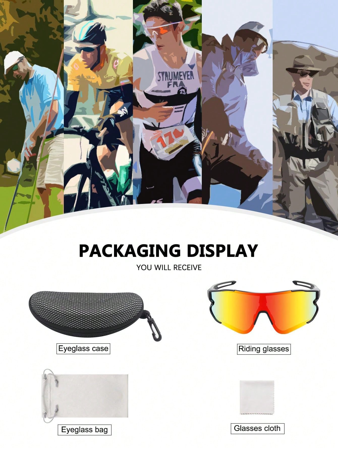 Sand Black Frame Red Lens Sunglasses | SHEIN USA