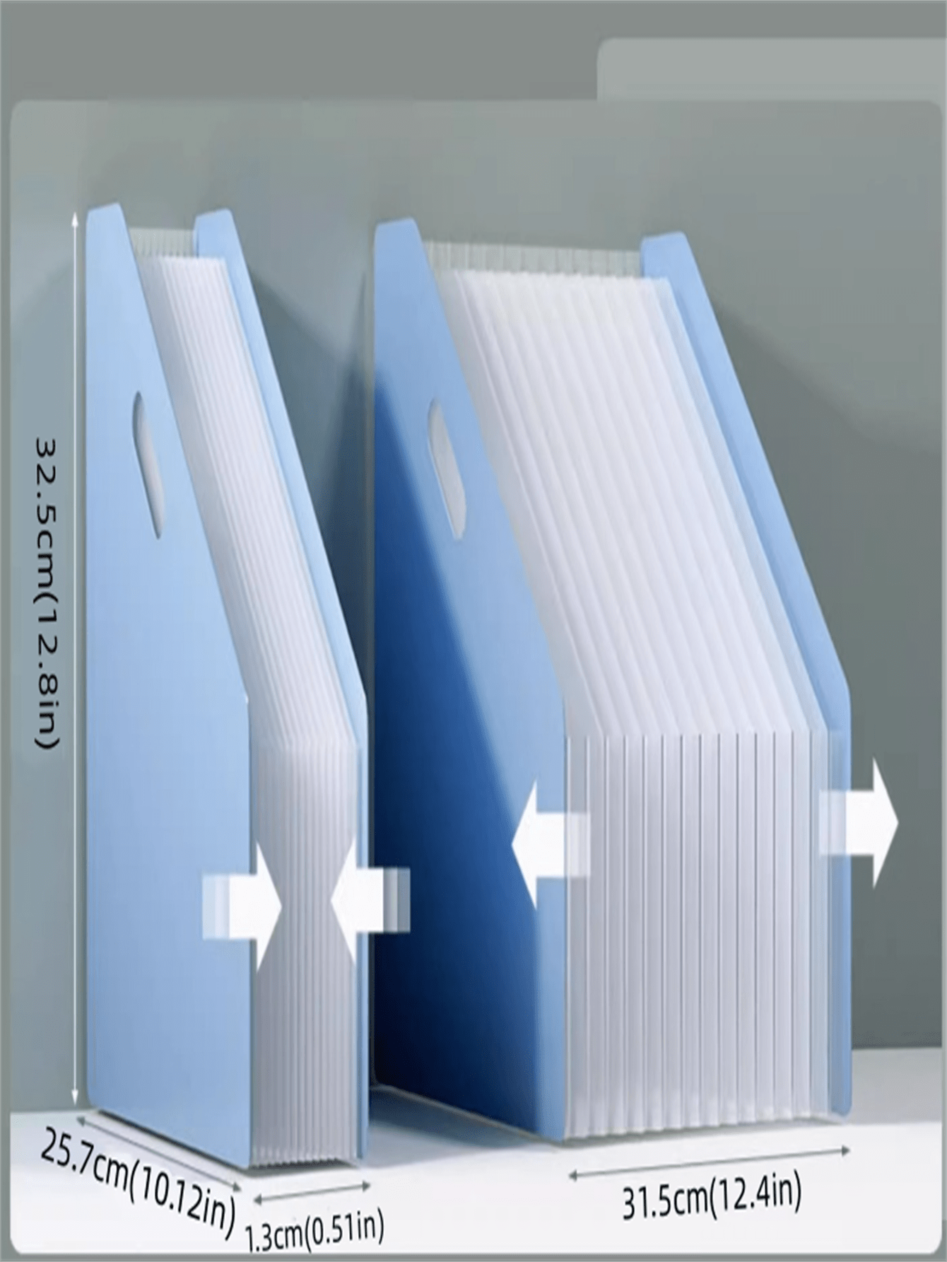 1pc 13-layer Vertical File Folder Design With Pen Holder | SHEIN USA