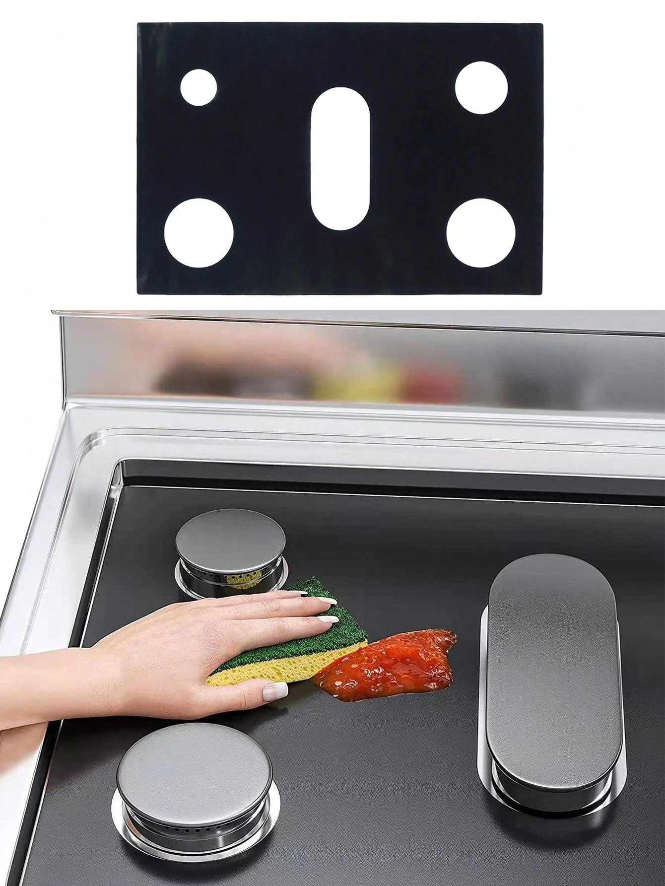 1pc Stove Cover, Stove Covers Reusable Gas Range Protectors Compatible ...