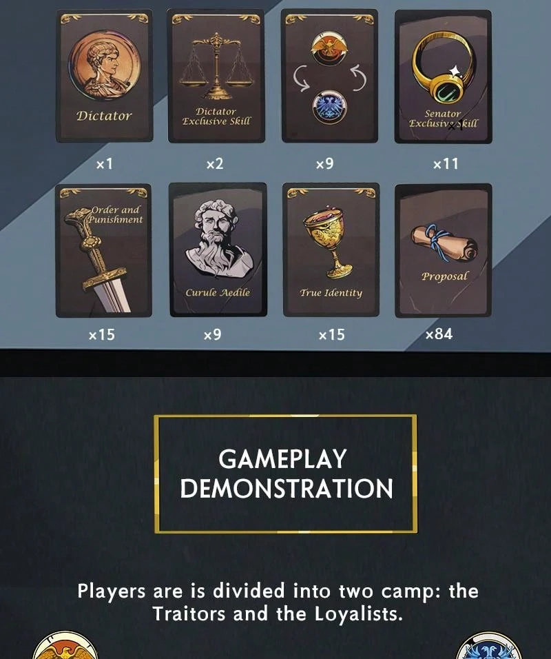 Dictator Game: Rome Tyrant, Strategy Board Game, 5 to 10 Players, 15 ...